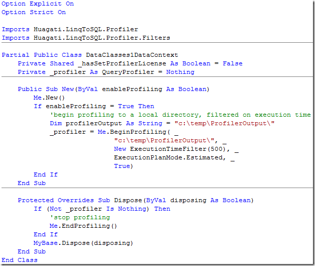 KristoferA's blog: Profiling Linq-to-SQL applications
